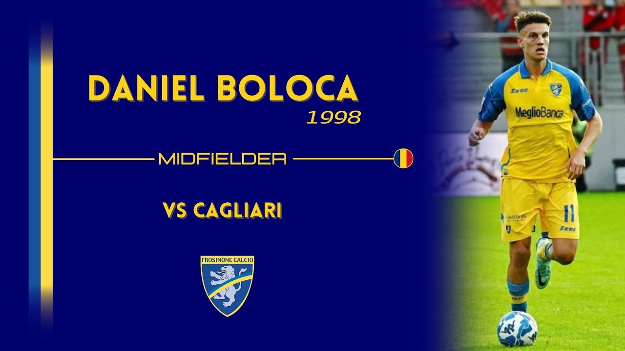 Daniel Boloca (1998, Frosinone) vs Cagliari | Lost talent by Romania ...