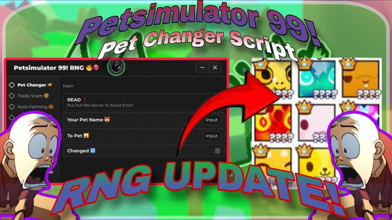 [NEW]PETSIMULATOR 99! RNG UPDATE SCRIPT | PET CHANGER, PET SPAWNER ...
