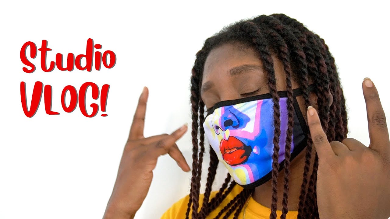 I Made Custom Face Masks | Artist Vlog - YouTube