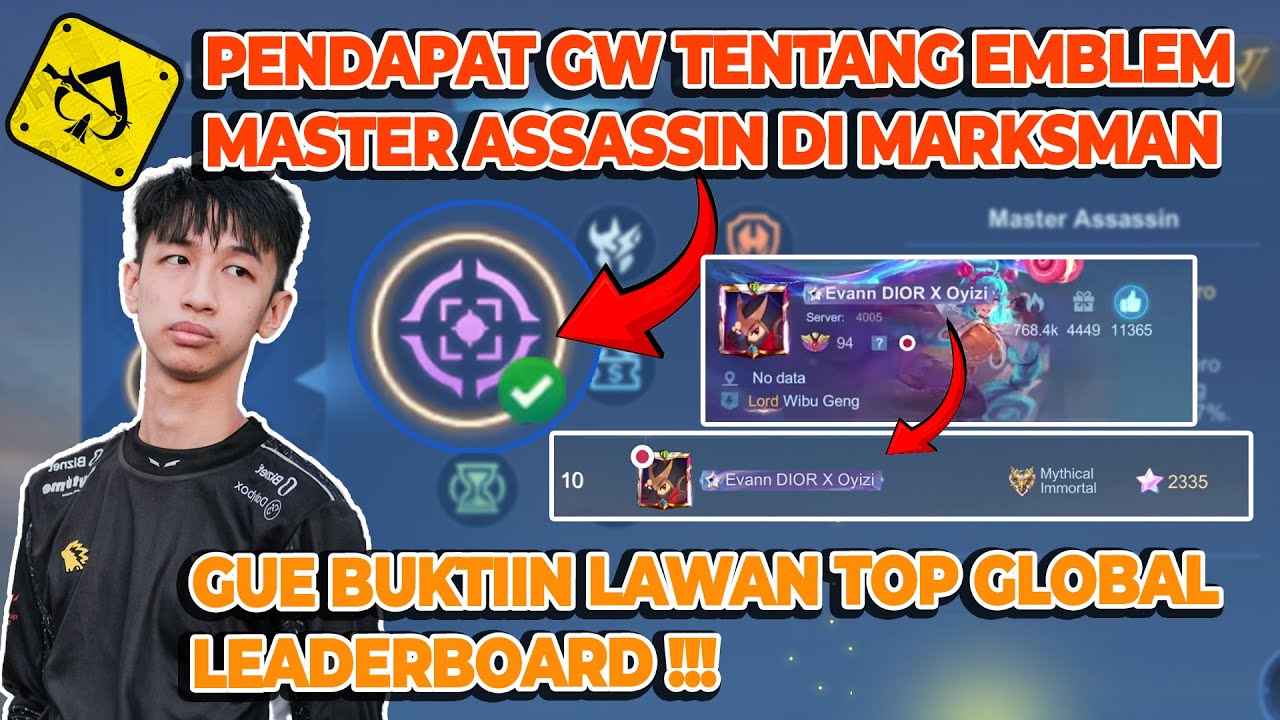 EMBLEM MASTER ASSASIN AUTO WIN? NIH GW JELASIN FULLNYA, UDH DI TES ...
