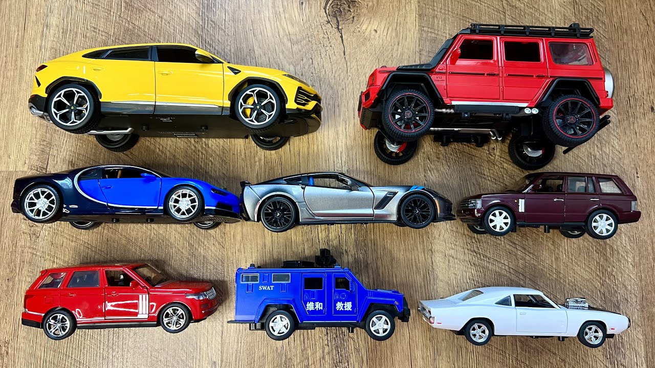 Big Diecast Metal Scale Model Cars showing from the Floor - YouTube