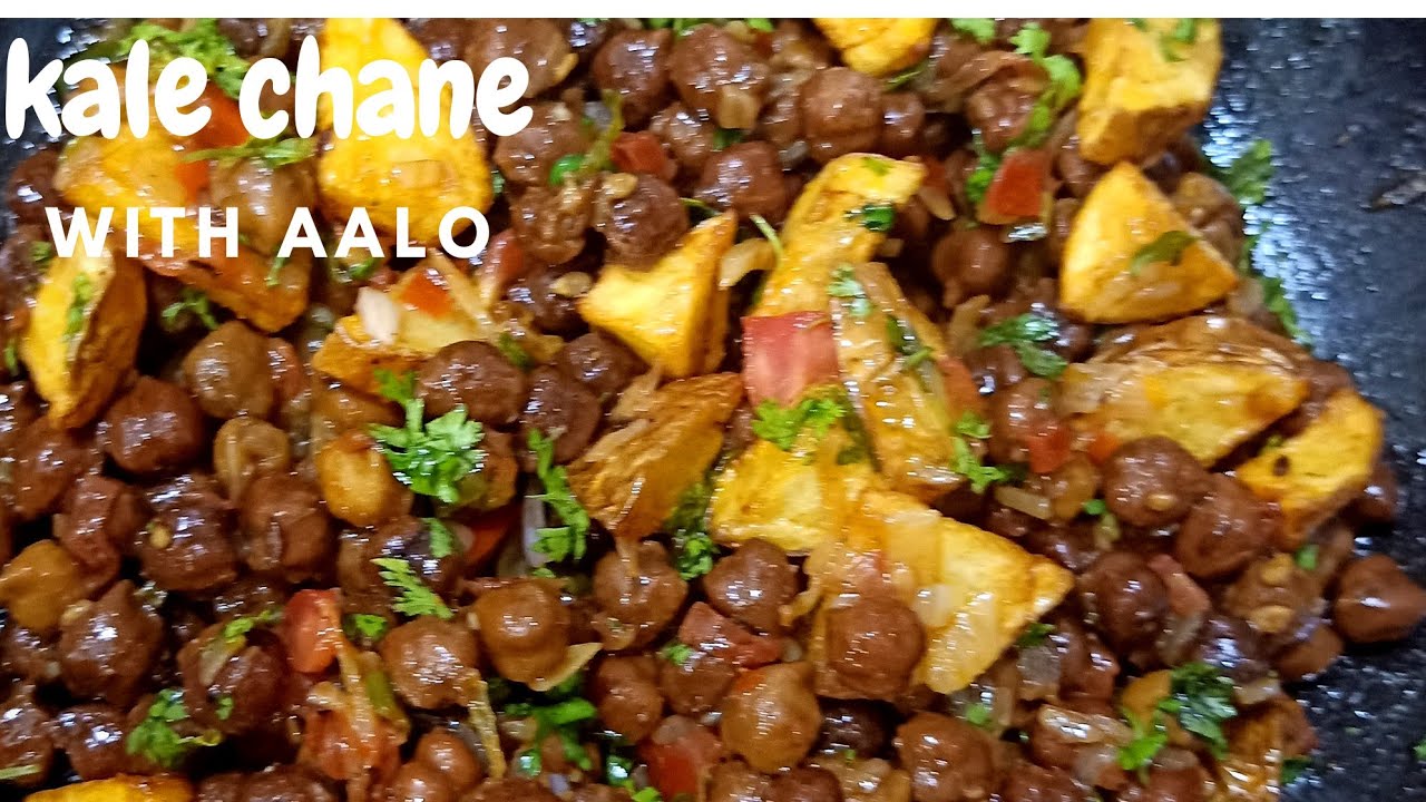 Kale Chane With Aalo / Black Chickpeas With Potato ##by cook with ...