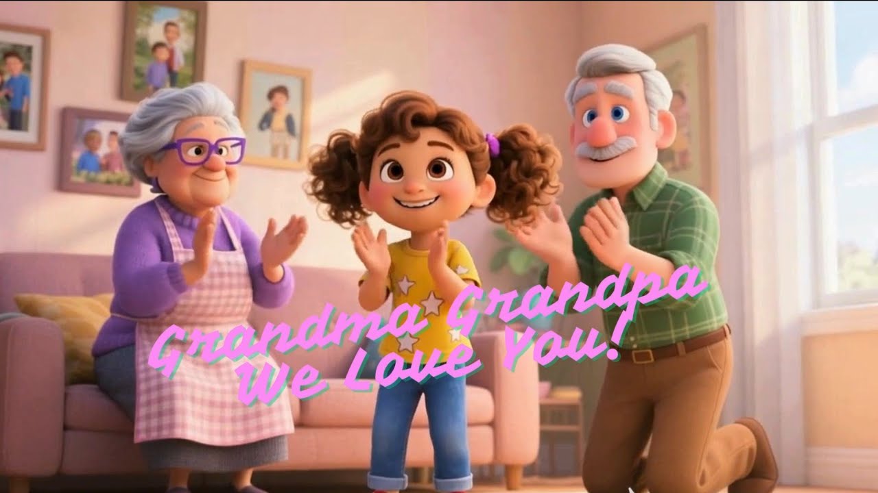 GRANDMA GRANDPA WE LOVE YOU! Song | KIDS NURSERY RHYMES | GRANDPARENTS ...