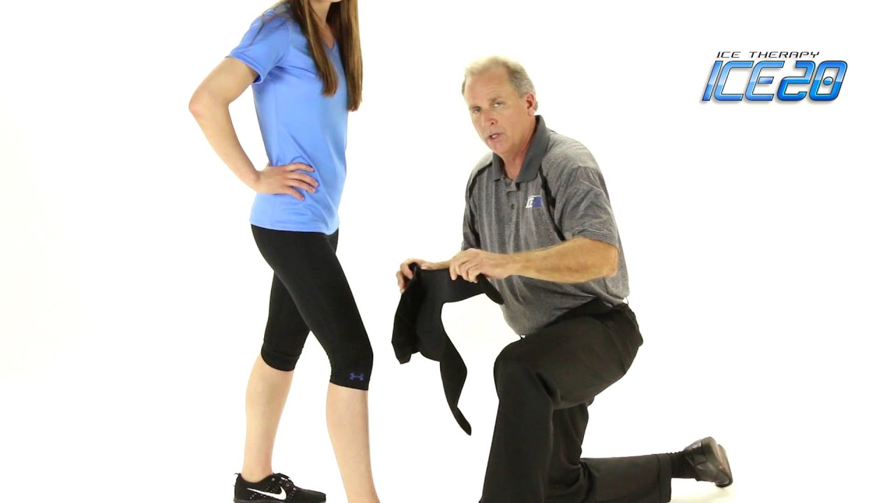 ICE20 Single Knee Ice Compression Therapy - YouTube