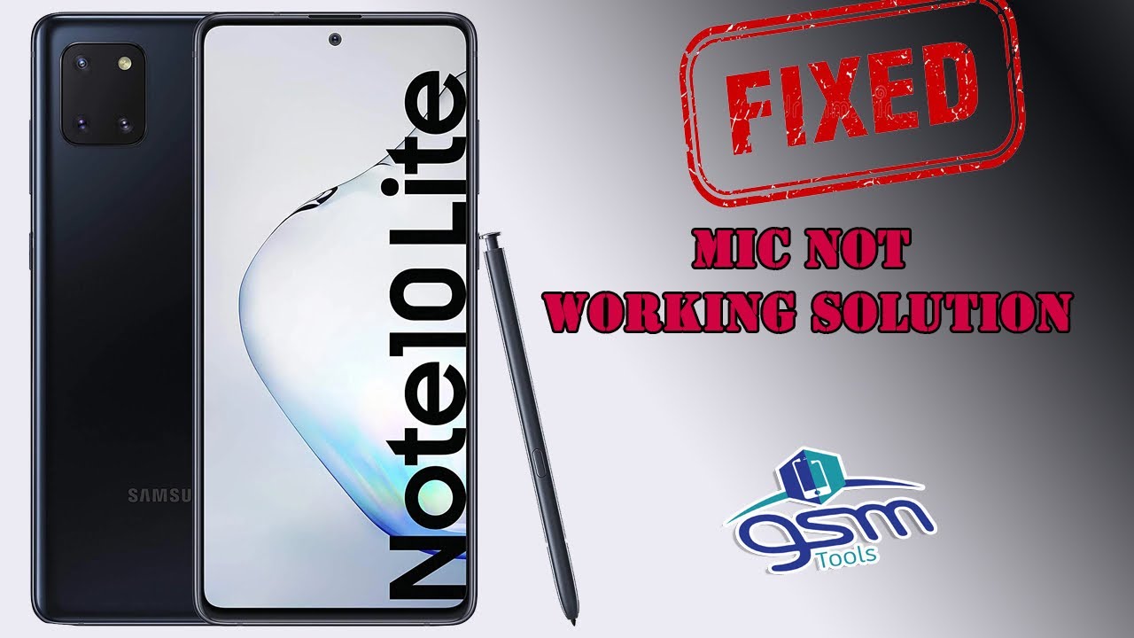 Samsung N770f note 10 lite mic not working solution - YouTube