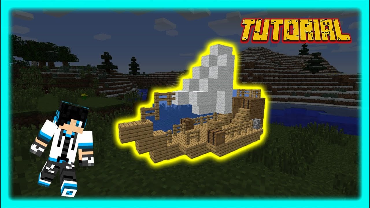 TUTORIAL COSTRUZIONE BARCA A VELA: Minecraft - YouTube