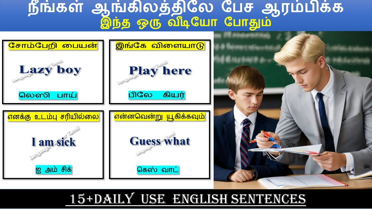 Simple English sentences for beginners l Spoken English l ...