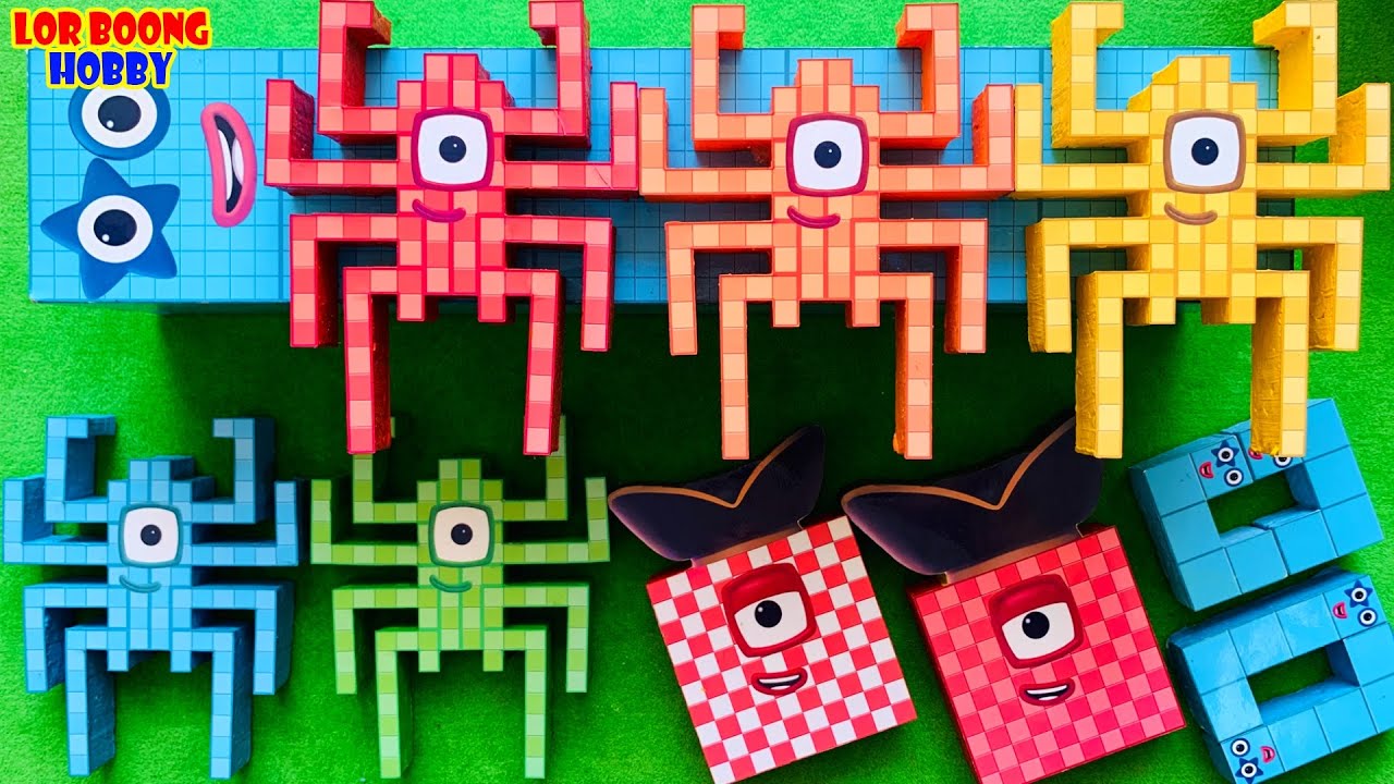 Meet Numberblocks NEW 5700 Puzzle Tetris Shape| ASMR chirping of birds ...