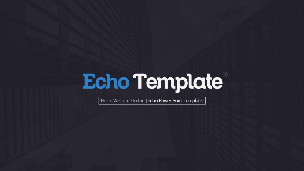 Echo PowerPoint Template - YouTube