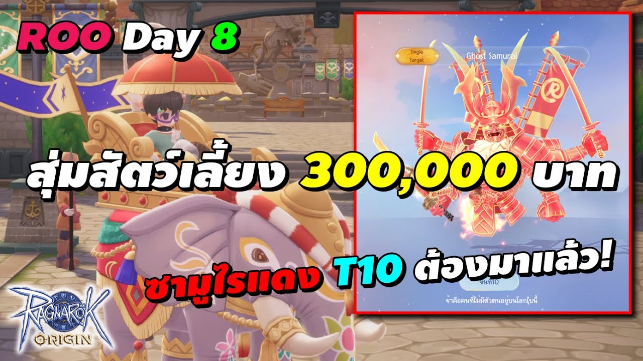 สุ่มสัตว์เลี้ยง 300,000 บาท ซามูไรแดง Tier 10 ต้องมาแล้ว! | Ragnarok ...