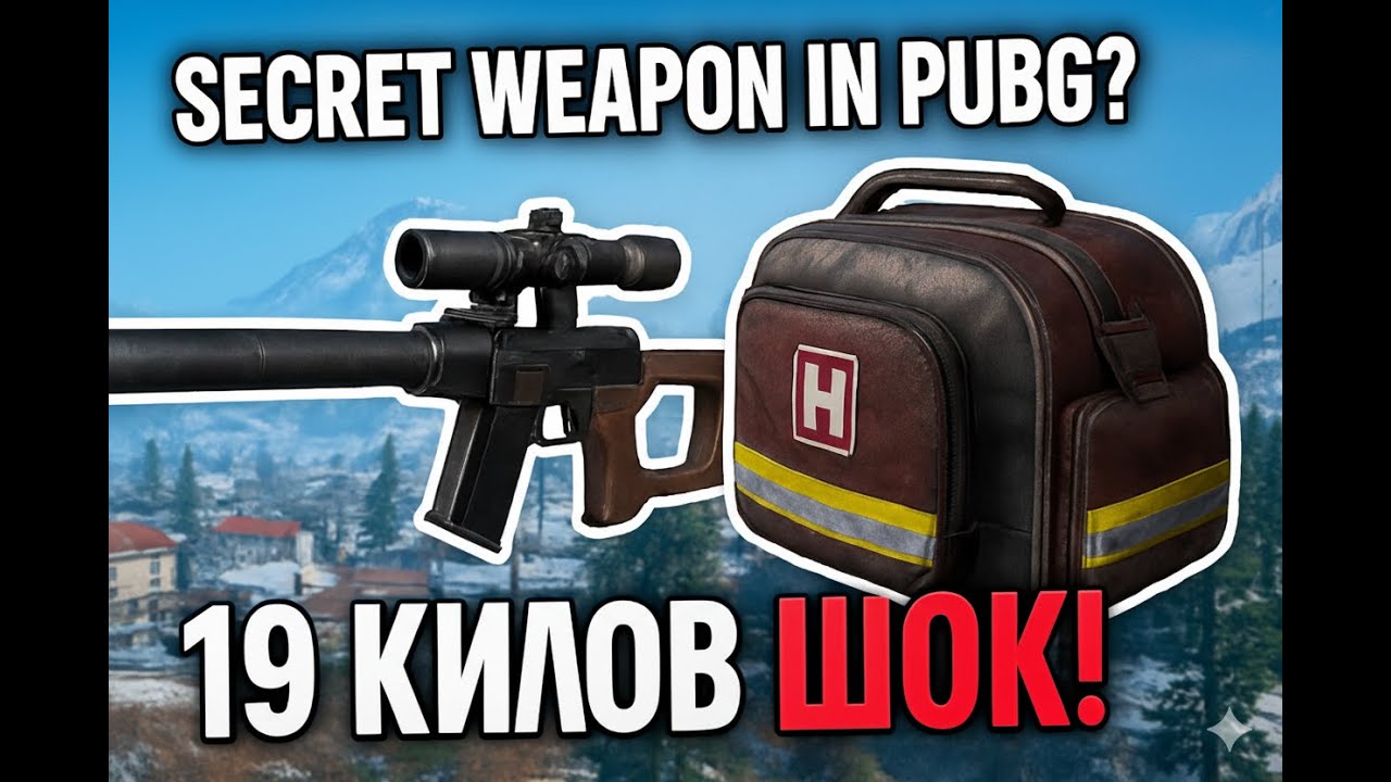 Secret Weapon in PUBG: VSS + Medkit/Секретное оружие PUBG: ВСС + медкомплект - 19 килов - YouTube