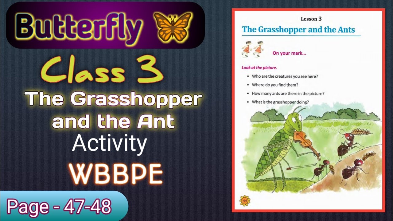 The Grasshopper And The Ant Story Activity Solved Class 3 Butterfly the-grasshopper-and-the-ant-story-activity-solved-class-3-butterfly