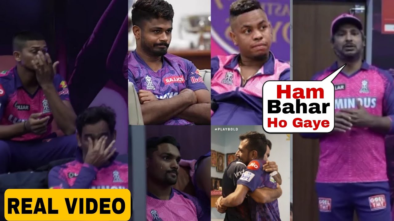 RR players crying badly after big loss in RCB vs RR match - YouTube
