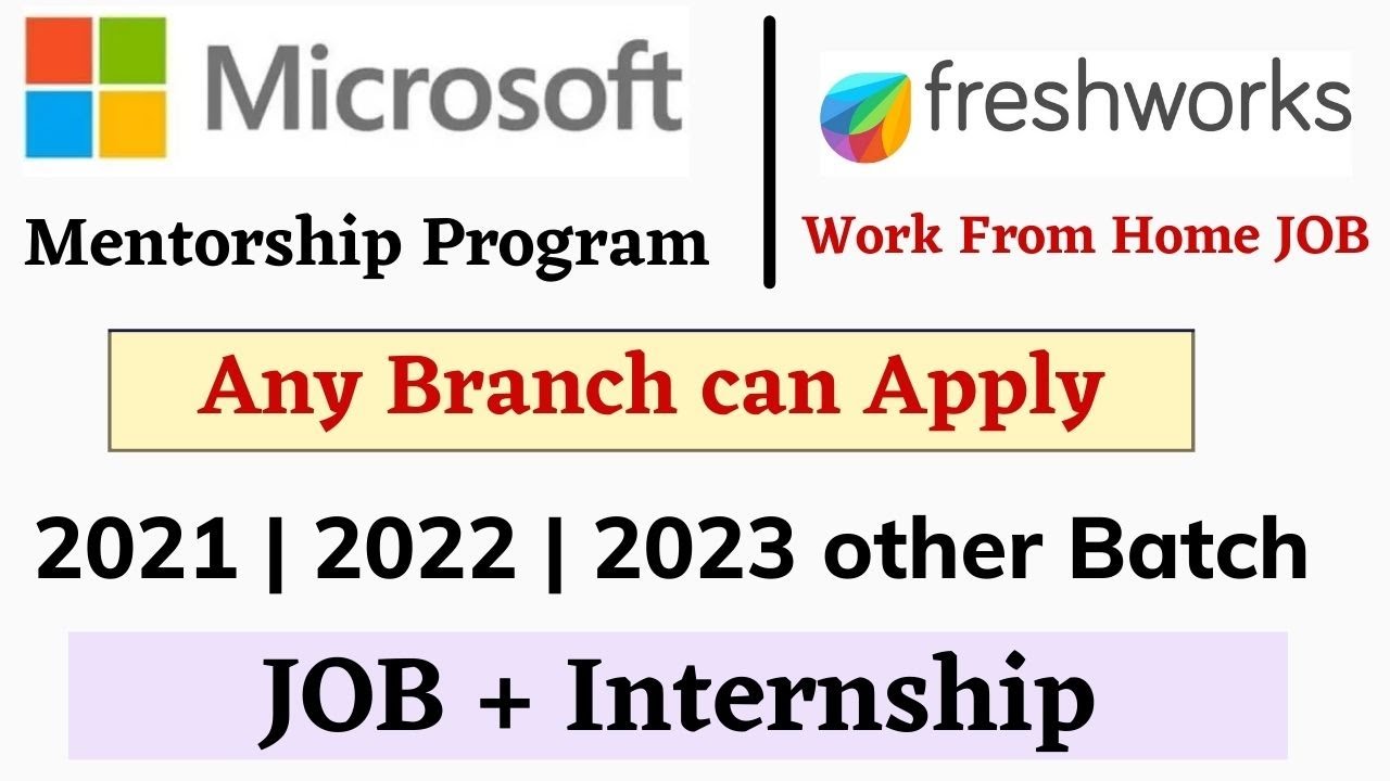 Microsoft | Freshworks Recruitment 2021| 2022 | 2023 Batch - Microsoft ...