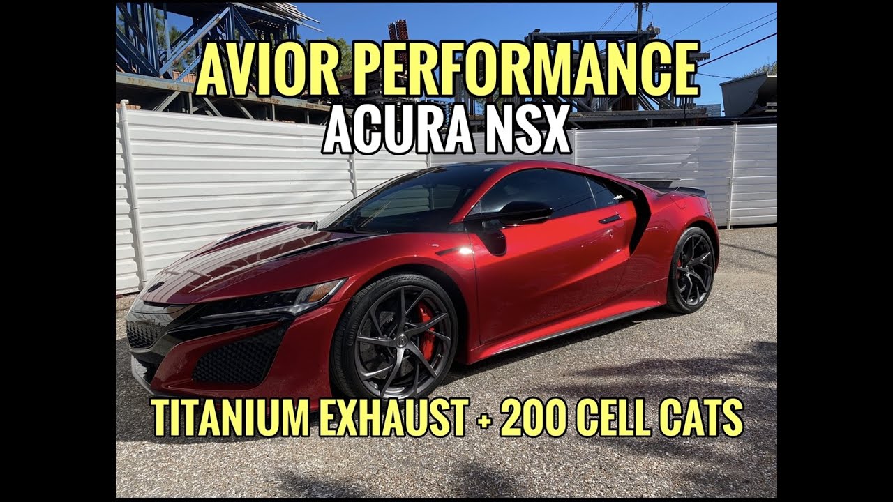 Acura NSX Titanium exhaust & sport cats - Avior Performance - YouTube