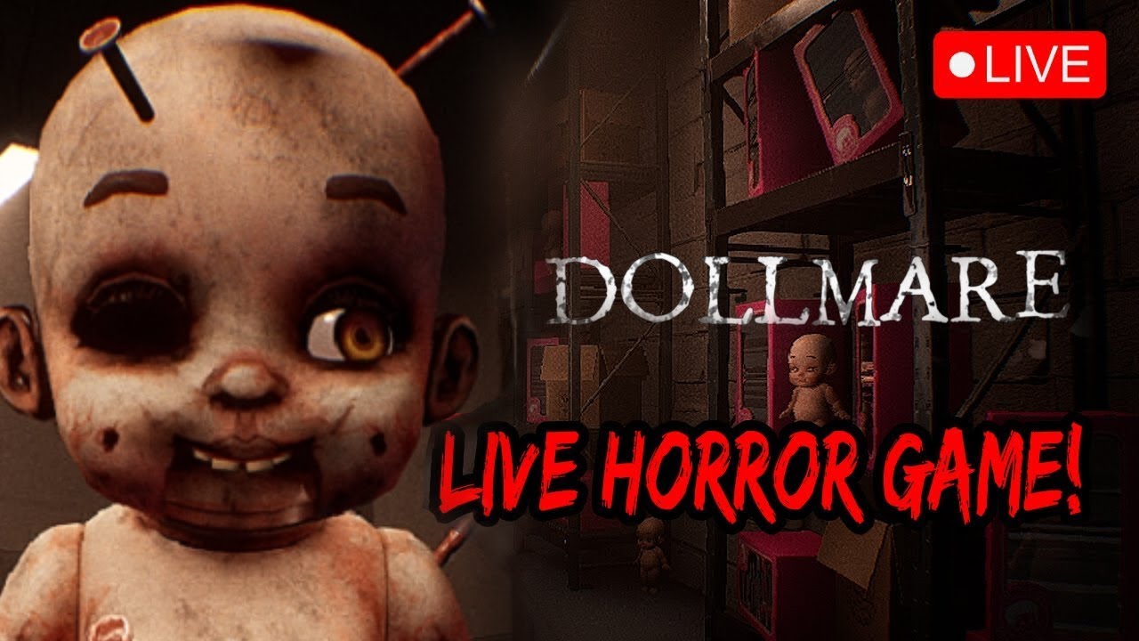 🔴 DOLLMARE - Creepy Doll Factory Horror! Live Gameplay | No Commentary ...