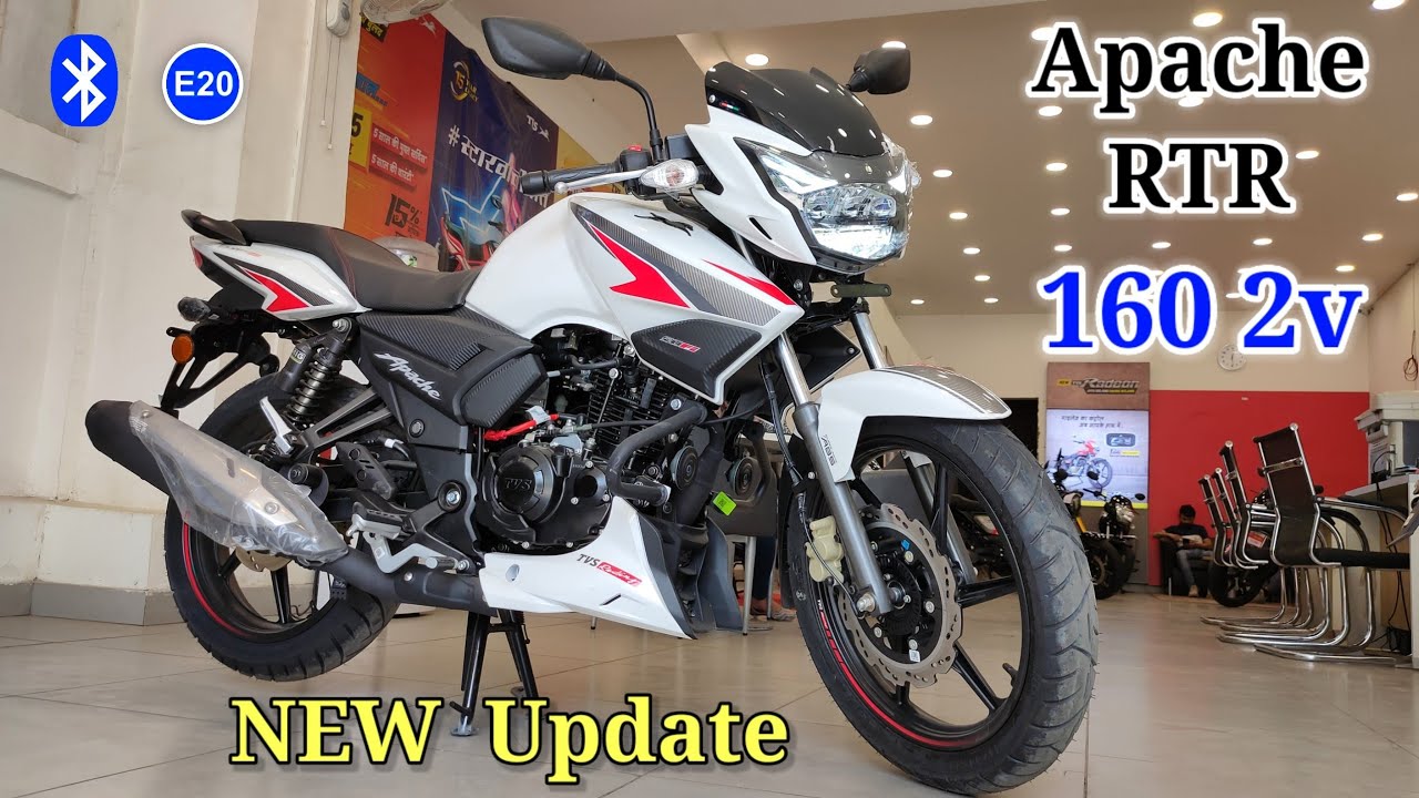 New TVS Apache RTR 160 2v Bike Bluetooth Connectivity 2024 Model Detail ...