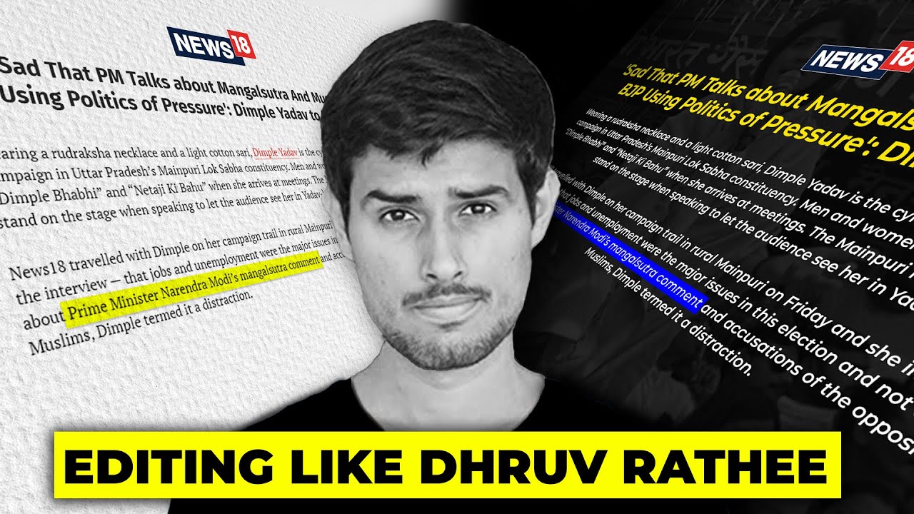 Video Editing Like Dhruv Rathee | News Article like dhruv rathee ...