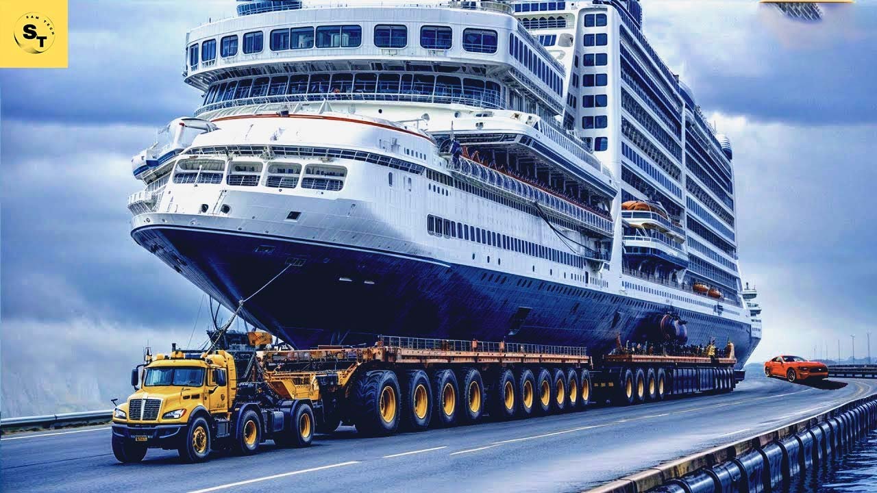 Extreme Dangerous Transport Skill Operations Oversize Truck, Biggest ...