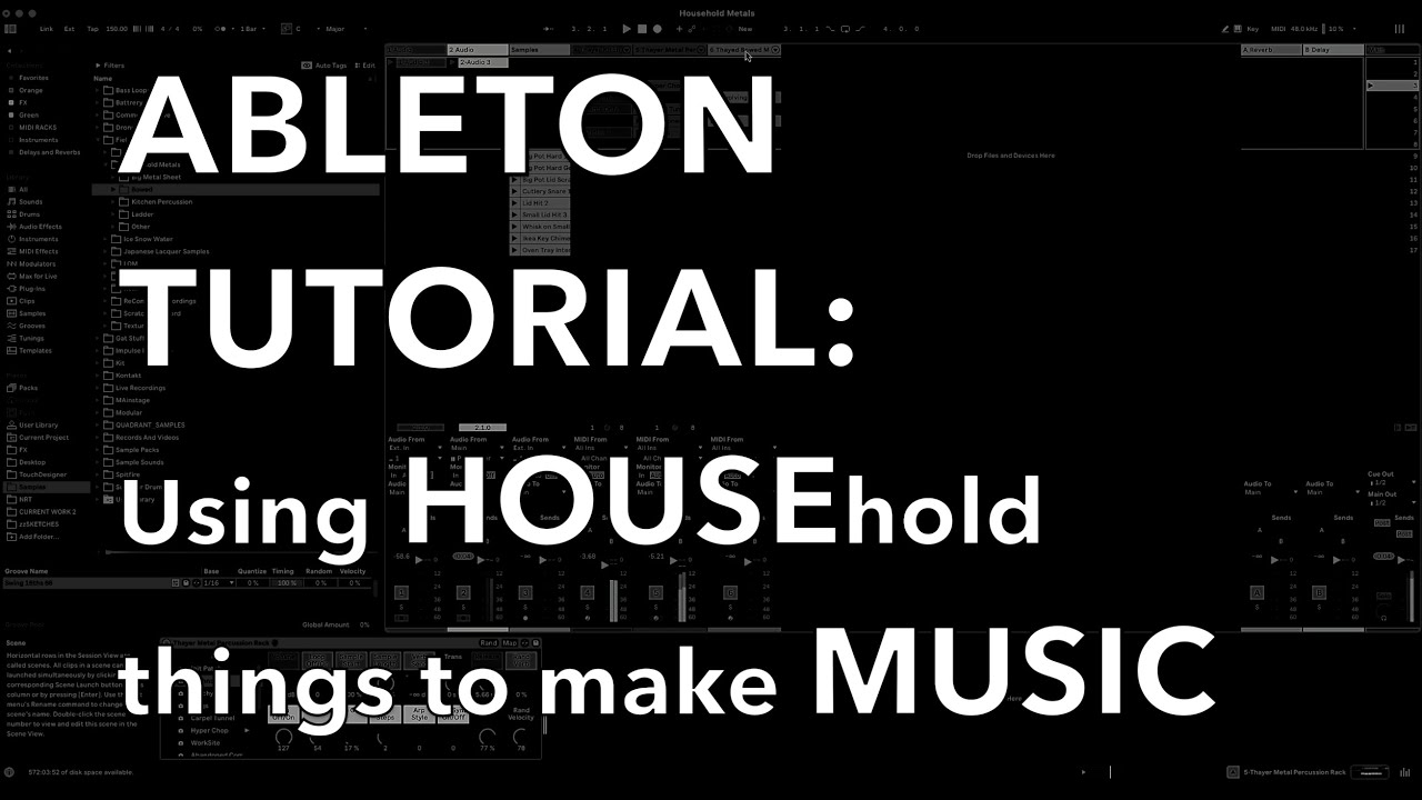 Ableton Tutorial: Advanced sampling and glitch techniques to make stuff from stuff around the ...