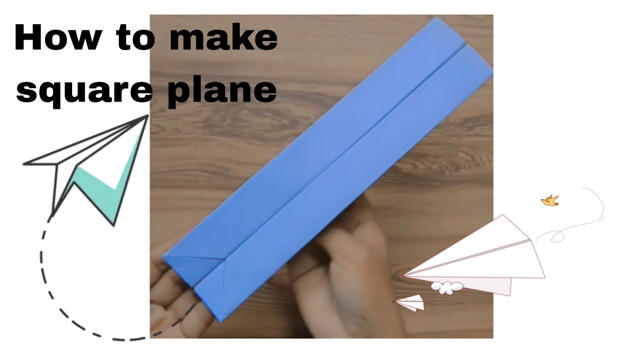 How to make square plane easy #paperplane #papercraft - YouTube