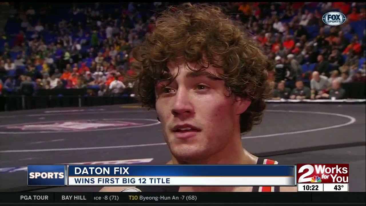 Daton Fix Wins 1st Big 12 Title, OSU Wins 7th Straight - YouTube