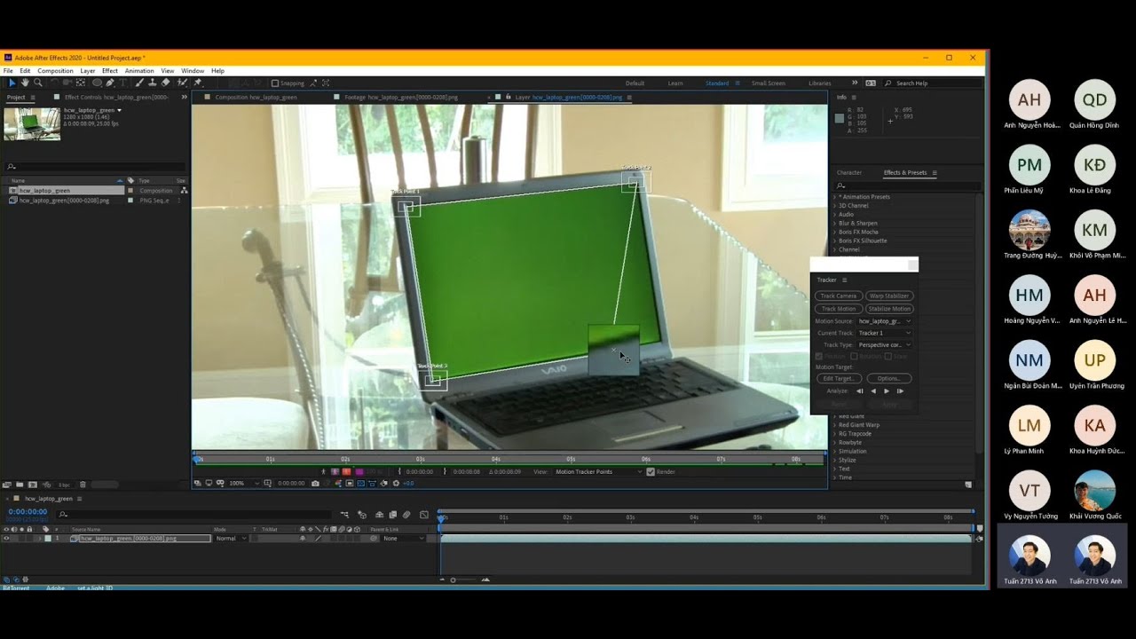 Buổi 5 - Motion tracking trong After Effects - Khóa học kỹ xảo hình ảnh ...