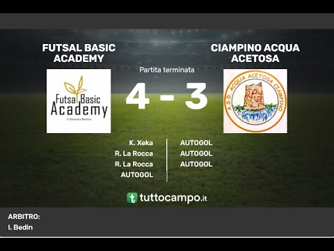6° Camp. Ca5 Giovanili - Under 19 Regionali Futsal Basic Academy vs Ciampino Acqua Acetosa 4:3