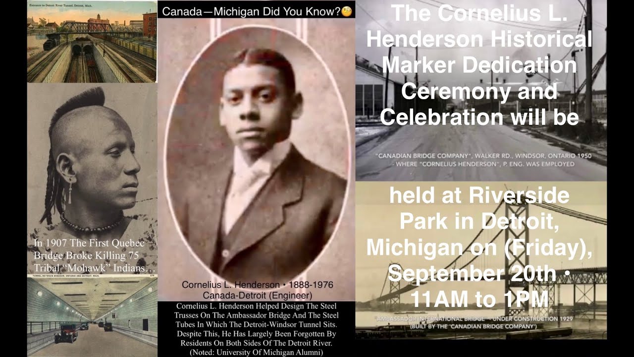 Cornelius L. Henderson • 1888-1976 Canada-Detroit (Engineer) • Detroit-Windsor Tunnel History ...