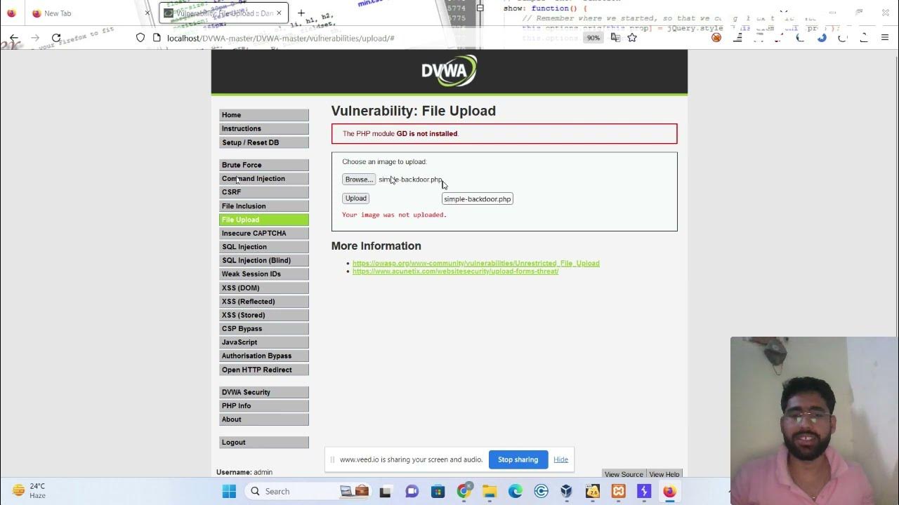 Exploiting File Upload Vulnerability in DVWA: A Step-by-Step Guide || Finding and Exploiting ...