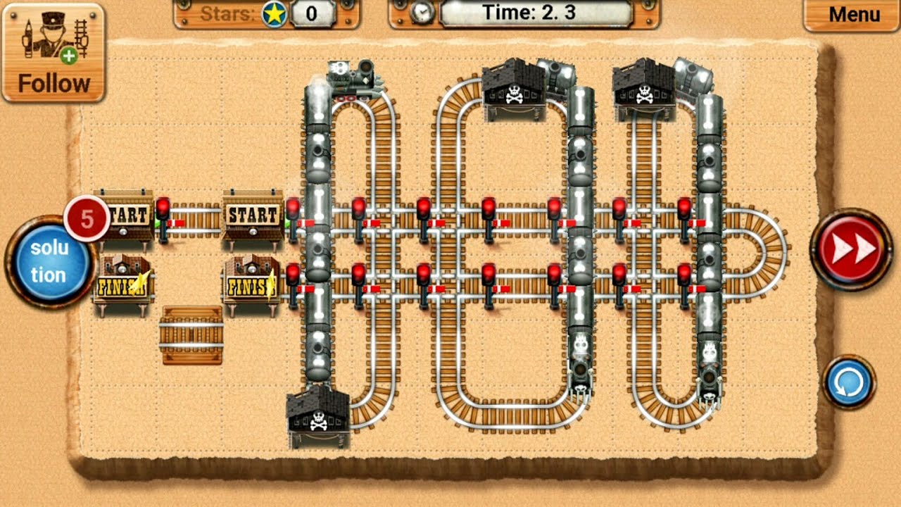 Rail Maze 2 Brain Train Gameplay - Train Puzzle Game - Android Gameplay ...