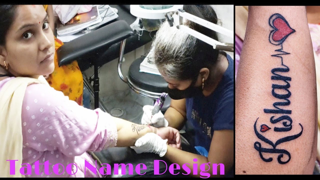 #Kishan Tattoo Name Design Treanding tattoo name design - YouTube