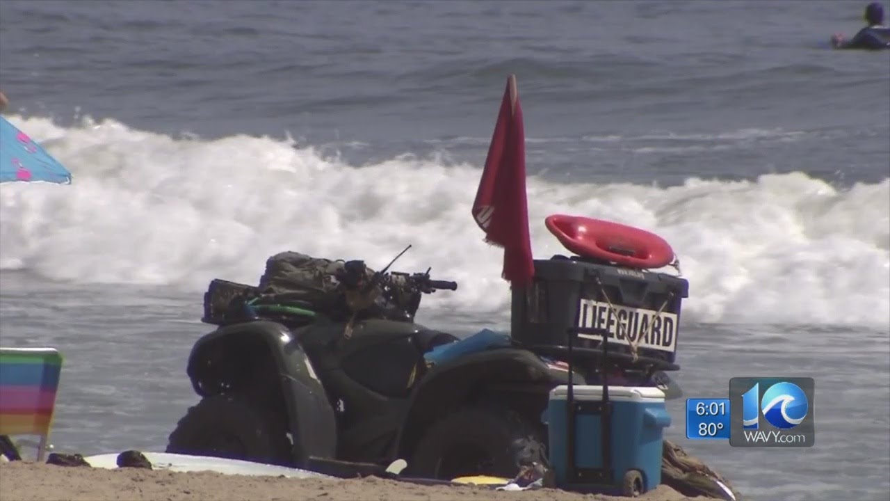 Red flags are flying in Va. Beach, Kill Devil Hills - YouTube