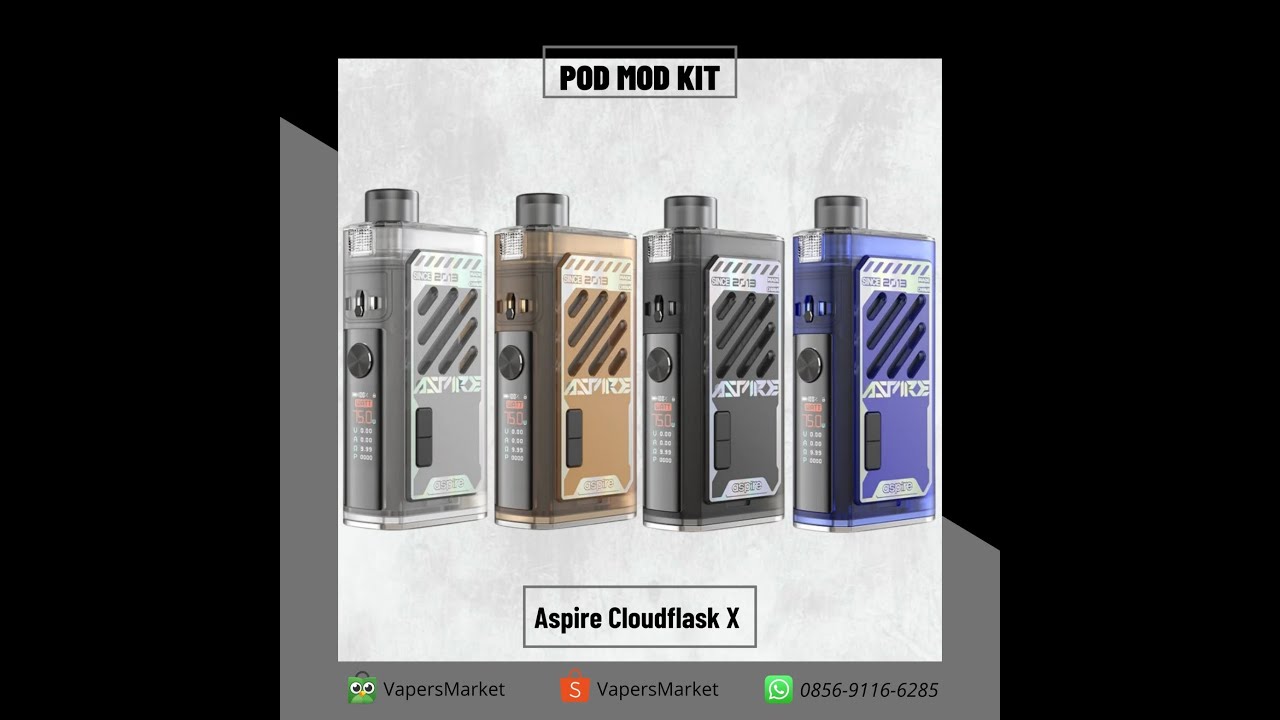 Aspire Cloudflask X Pod Mod Kit by Aspire - YouTube