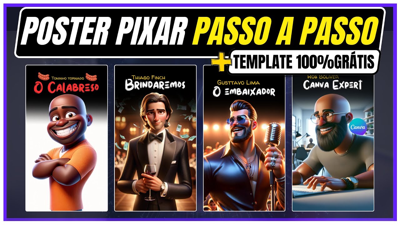 🔥 TREND PIXAR PASSO A PASSO - como fazer poster da Pixar com com I.A ...