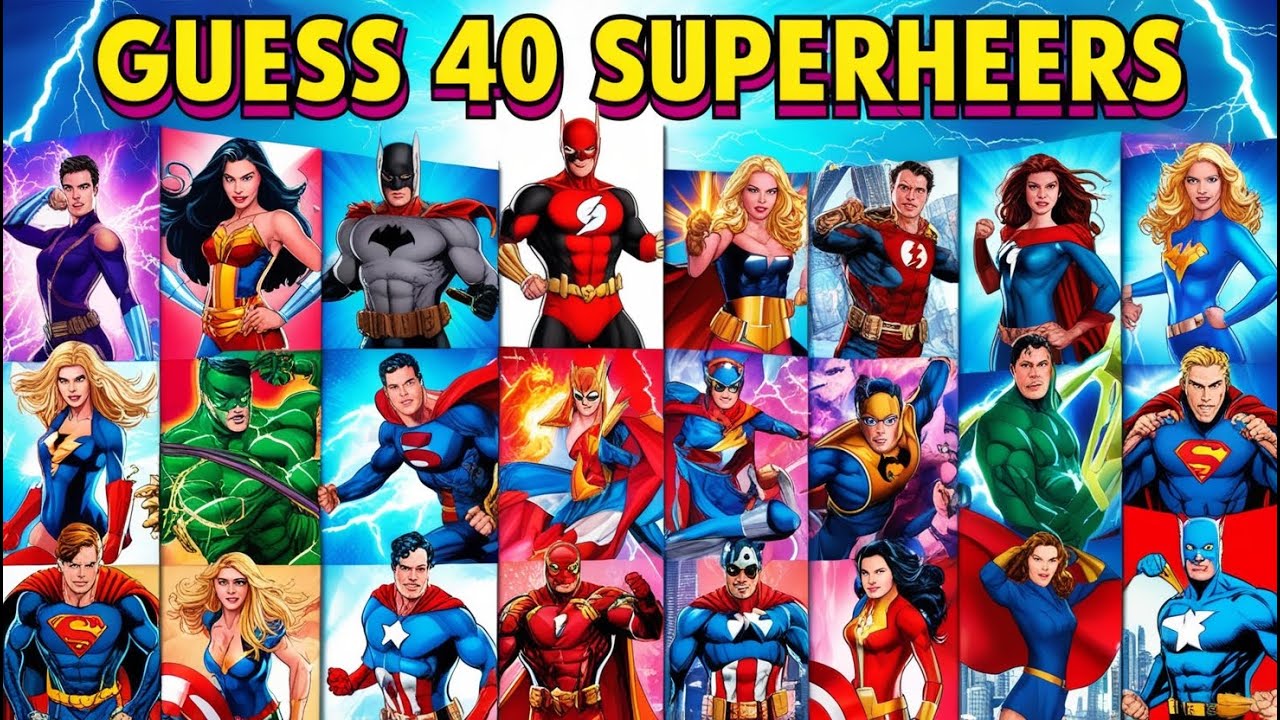 Guess 40 Superheroes in Just 3 Seconds? - Ultimate Marvel & DC Quiz ...