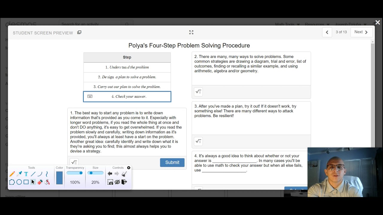 Unit 1, Lesson 3: Problem Solving Strategies - YouTube