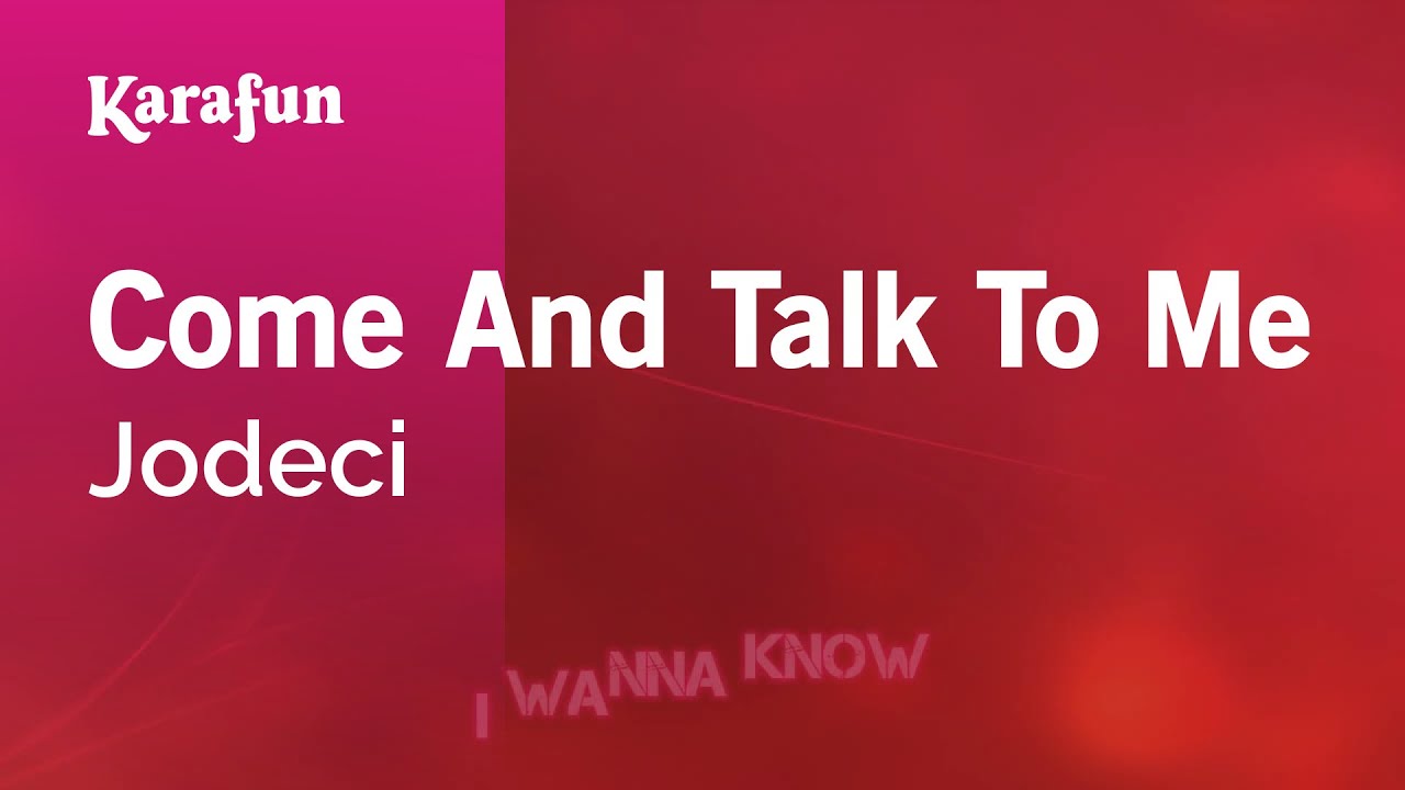Come & Talk to Me - Jodeci | Karaoke Version | KaraFun - YouTube Music