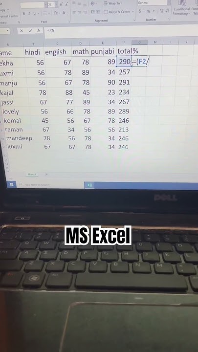 Basic Ms Excel Sushmaahuja Kuldeepkaur Computer Basiccomputer Percentage Youtube