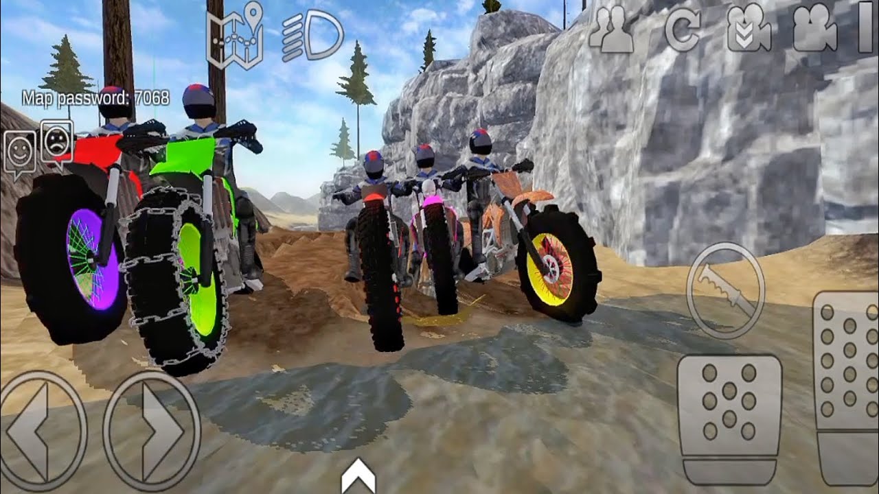 Offroad Drit Bike Racing Motocross Fast Drive Motorcycle 5 Friends ...