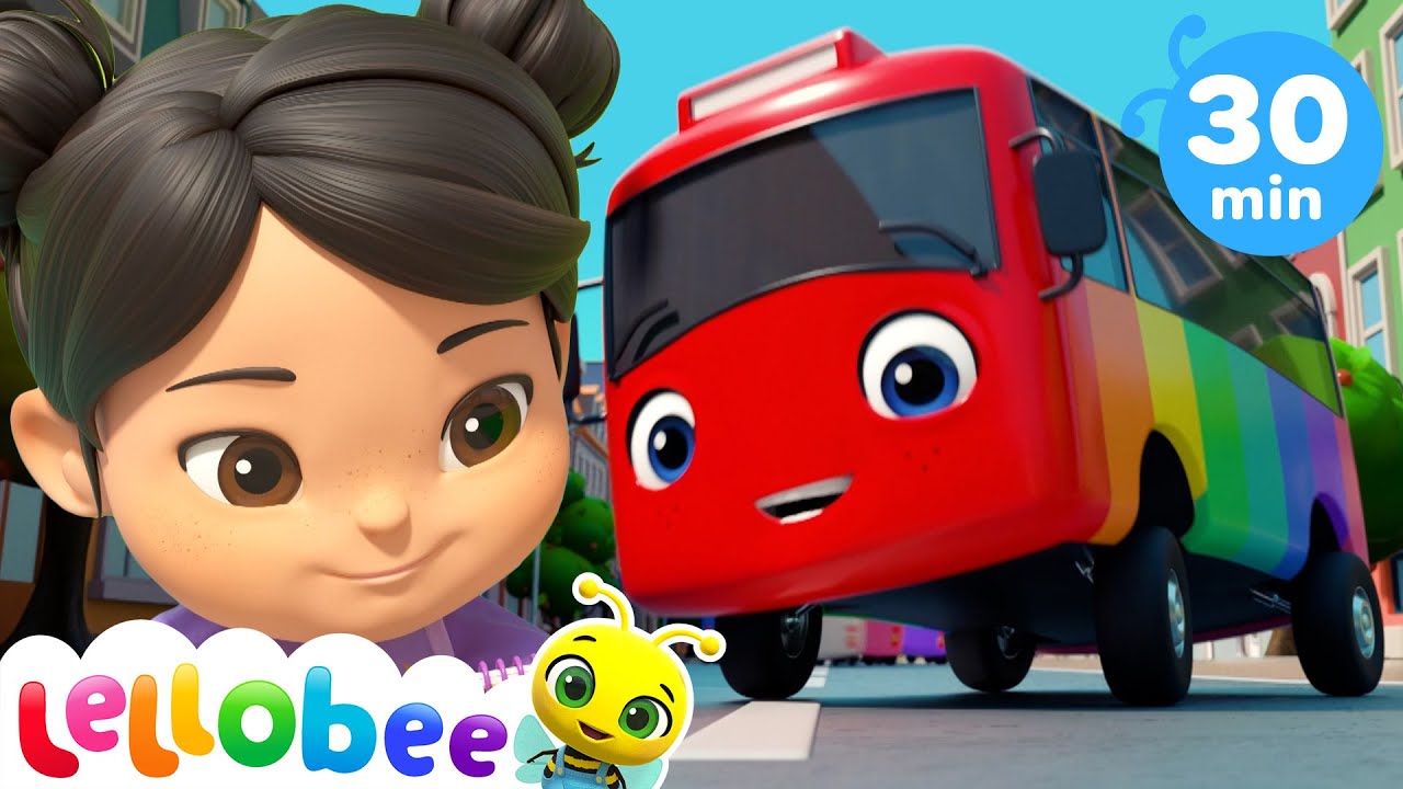 10 Little Buses + MORE | @Lellobee City Farm - Cartoons & Kids Songs ...