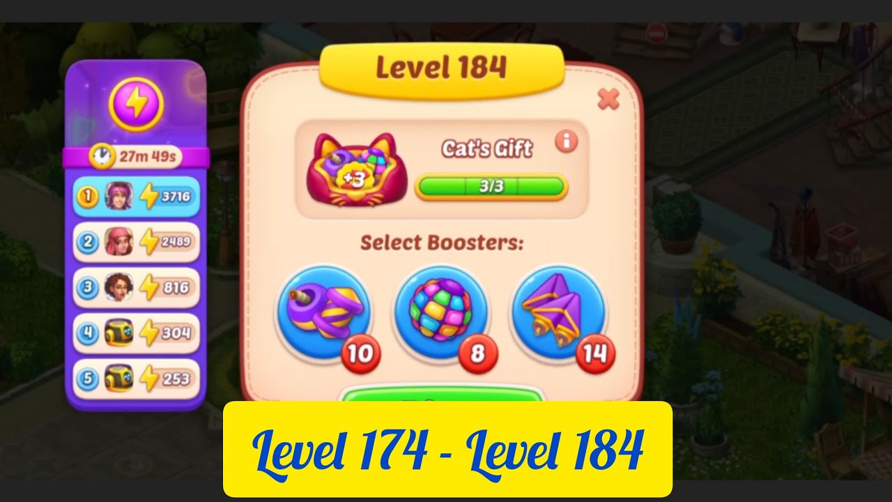 Homescapes : ( Level 174 - Level 184 ) - YouTube