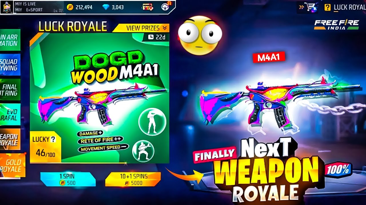 Next Weapon Royale, New Weapon Royale Free Fire 😳🥳🤯| Free Fire New ...