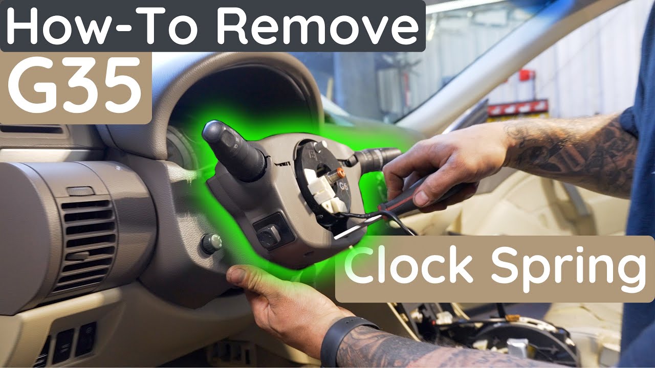 How to Replace G35 Clock Spring - YouTube