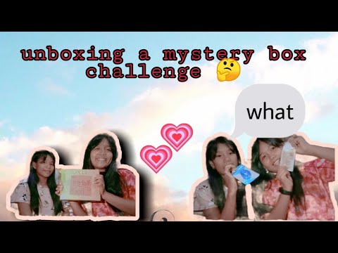 unboxing a mystery box challenge 😍/with my friend 😘//Antonette vlogs - YouTube
