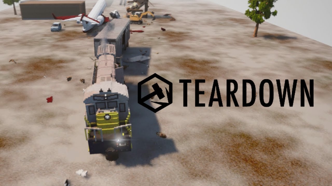 HUGE TRAIN COLLISION WITH OBSTACLES - TEARDOWN - YouTube