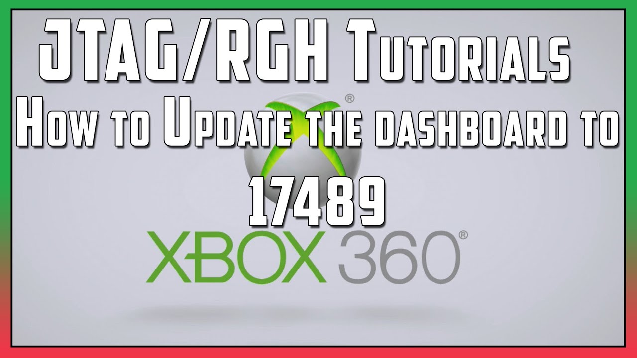How to update your RGH to Dashboard 17489 ( EASY ) - YouTube