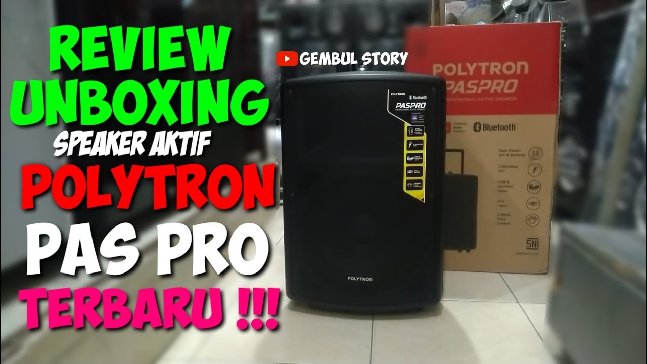 POLYTRON PAS PRO 12F2 | UNBOXING REVIEW SPEAKER POLYTRON PAS PRO ...