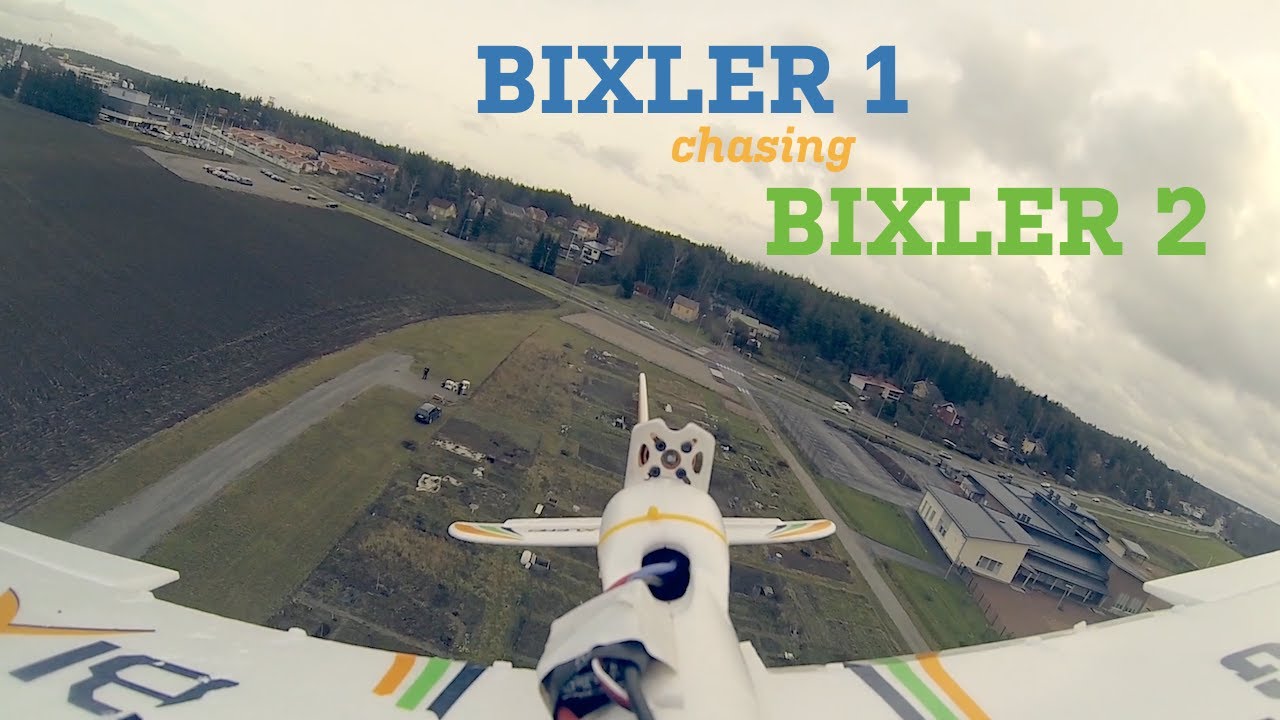 Bixler 1 chasing Bixler 2 - Aerial video compilation - YouTube