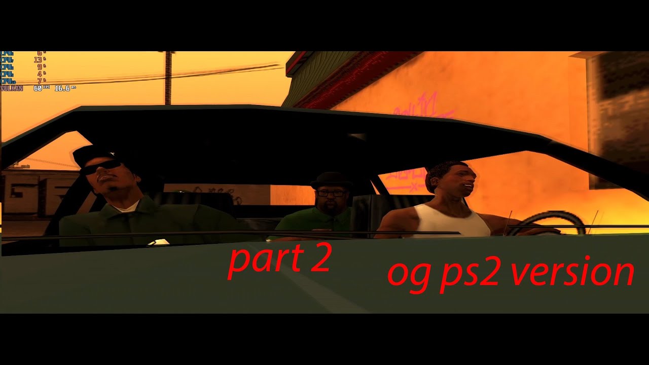 Gta san andreas ps2 on pcsx2 60fps part 2 - YouTube